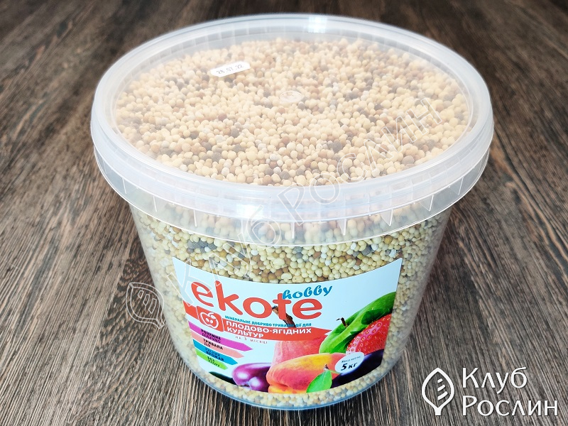 Удобрение Ekote для плодово-ягодных культур 3-4 месяца, 5 кг (Экотэ ...